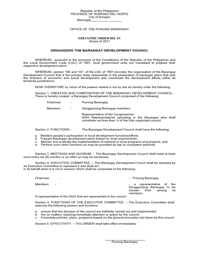 EO Creating The BDC 2018 | PDF | United States House Of Representatives ...