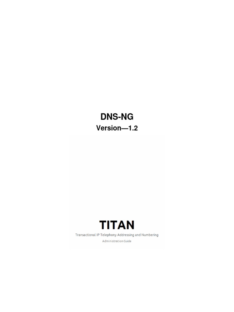 DNS NG | PDF | Port (Computer Networking) | Domain Name System