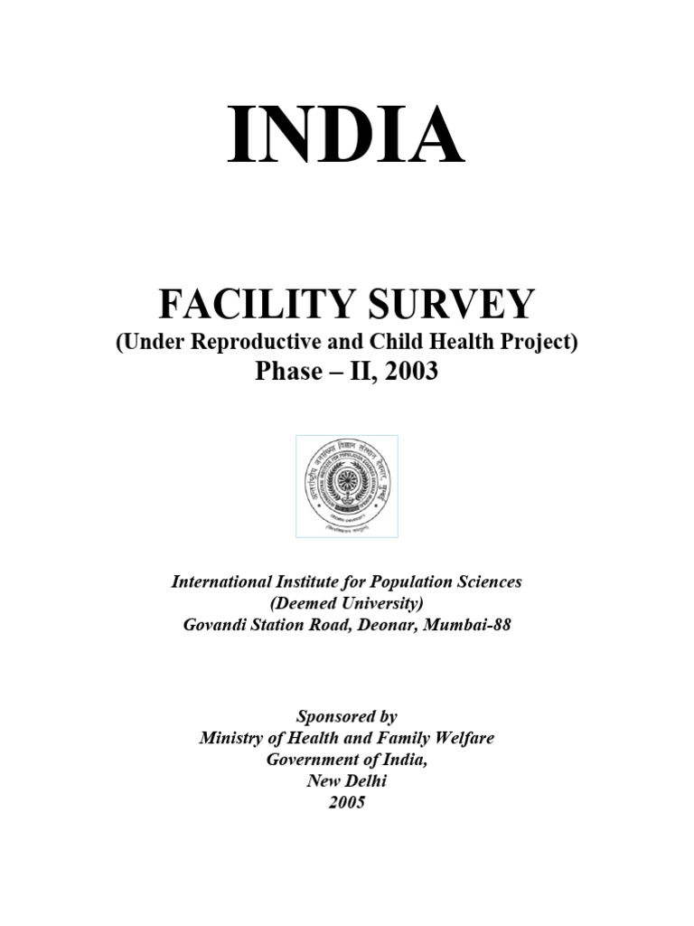 National Facility Report RCH-II | PDF | Childbirth | Hospital