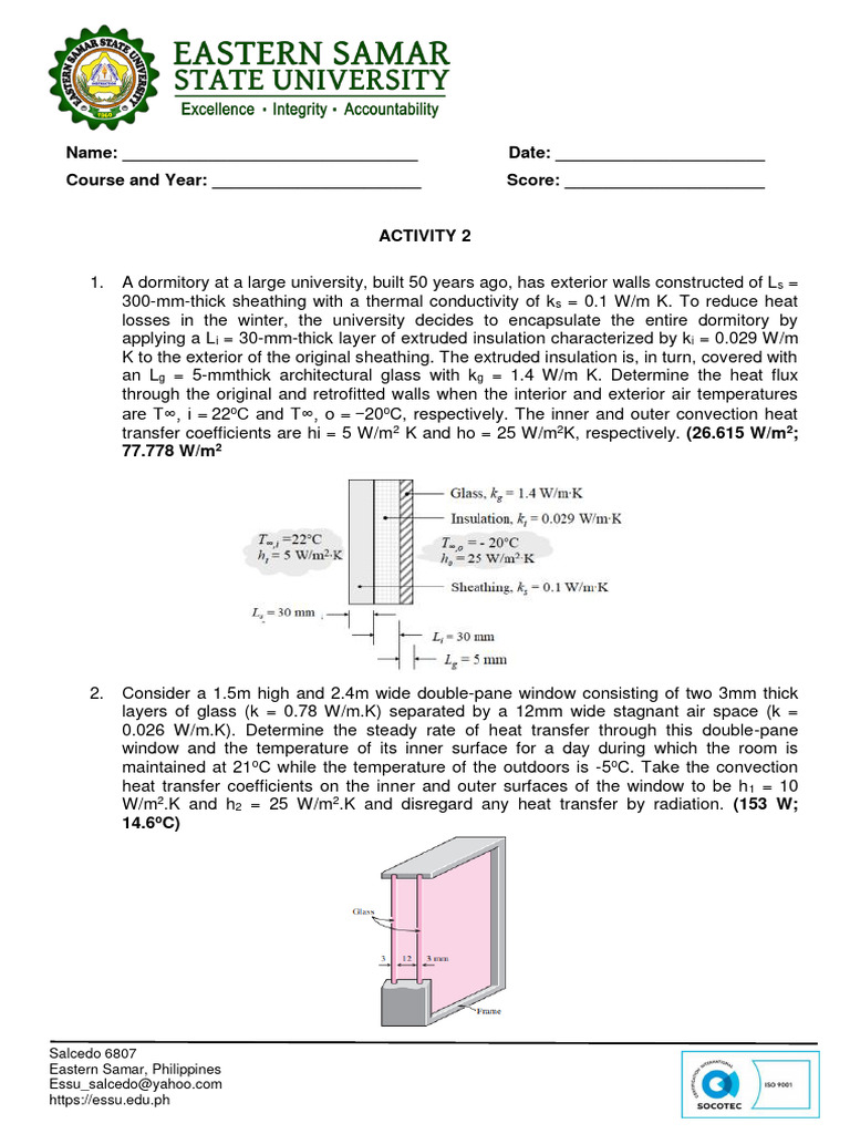 Activity 2 | PDF | Heat Transfer | Thermal Insulation