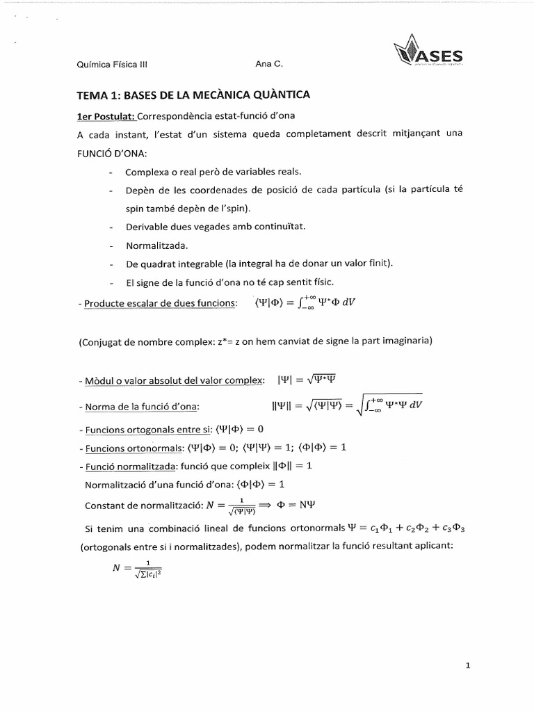 Teoria QF3 - ASES (Intesiu) | PDF