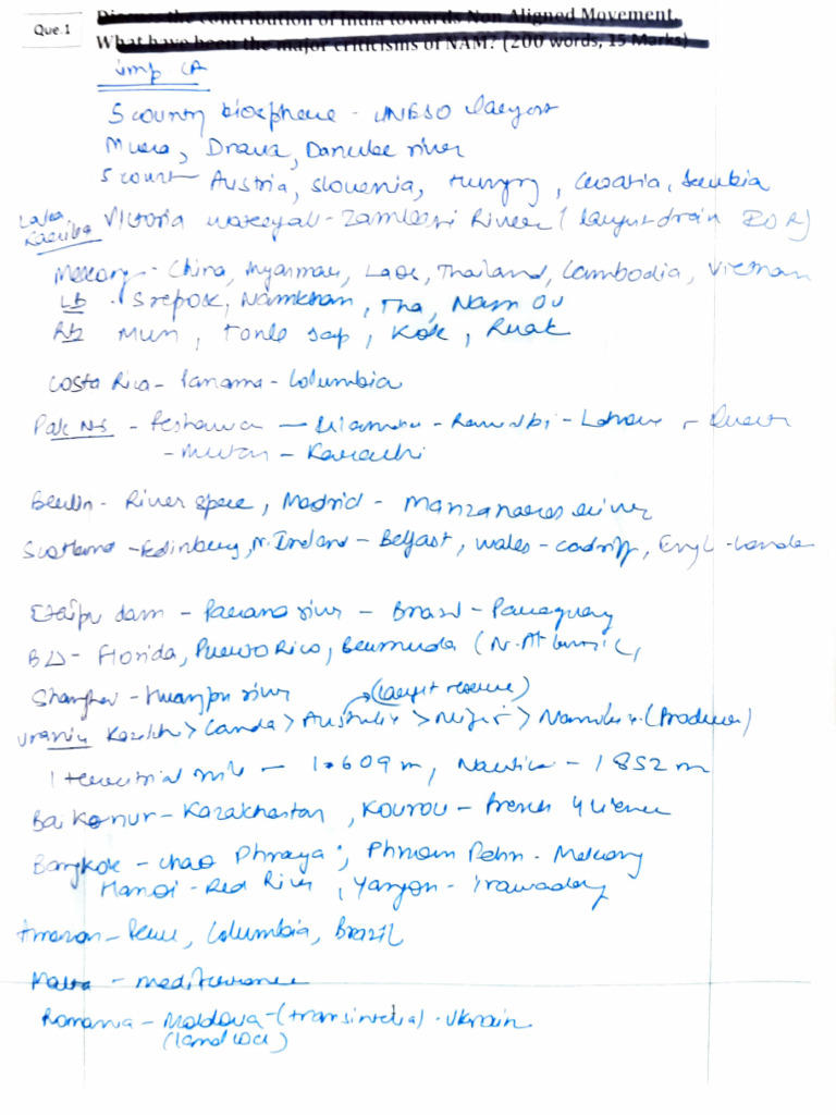 geography-Pyq-notes | PDF