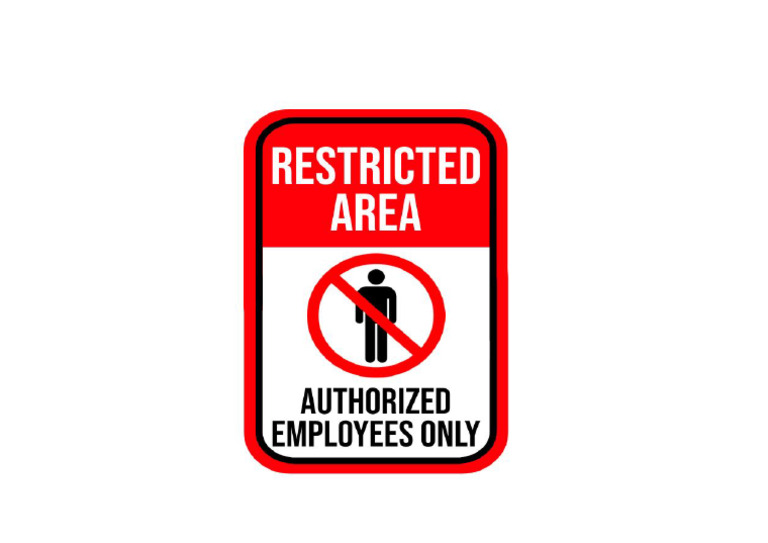 Restrict Area | PDF