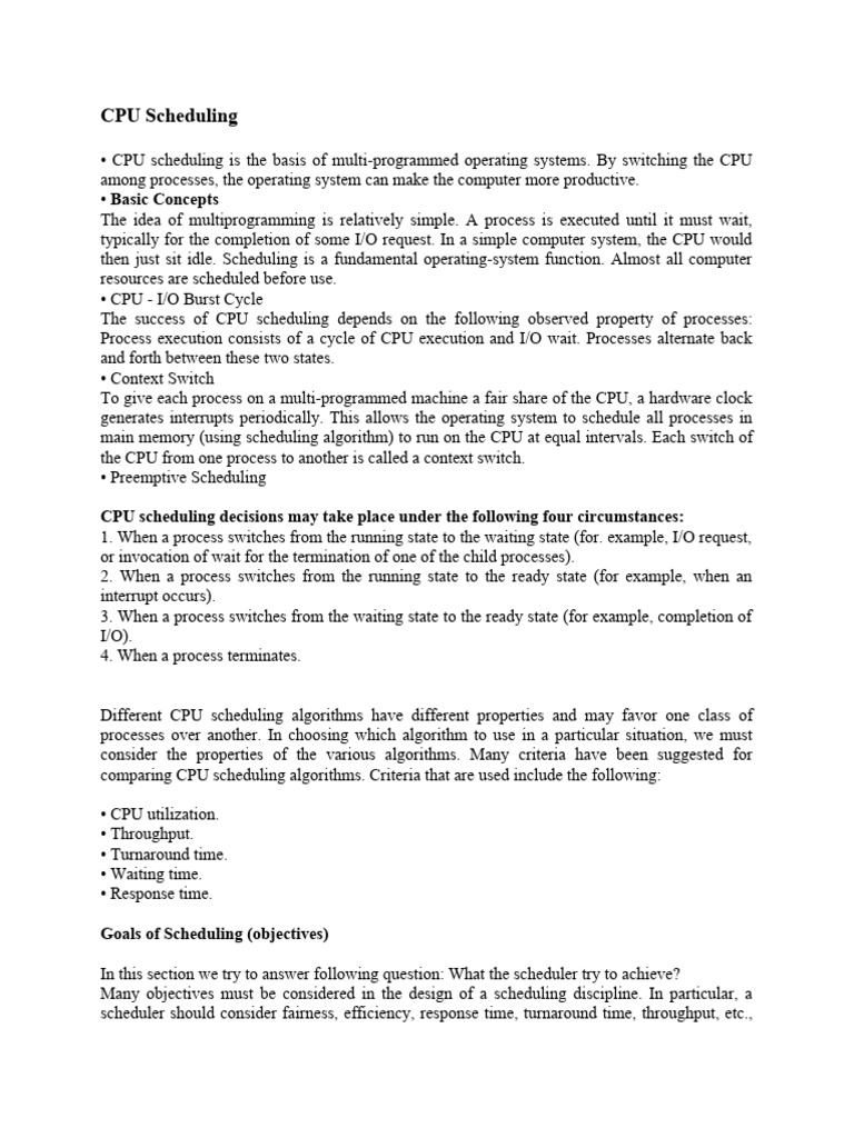 CPU Scheduling Preemptive Non Preemptive Scheduling | PDF | Scheduling ... CPU Scheduling Preemptive Non Preemptive Scheduling | PDF | Scheduling ...