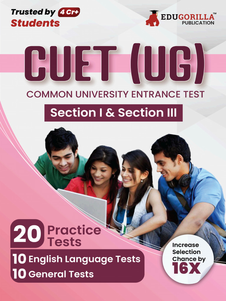 CUET UG - Section I and Section III Exam 2024 | PDF | Verb | Adverb