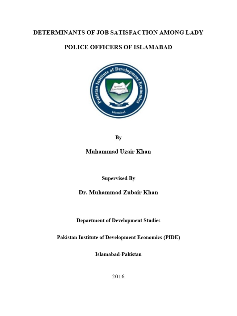 Job Satisfaction Factors for Lady Police | PDF | Job Satisfaction