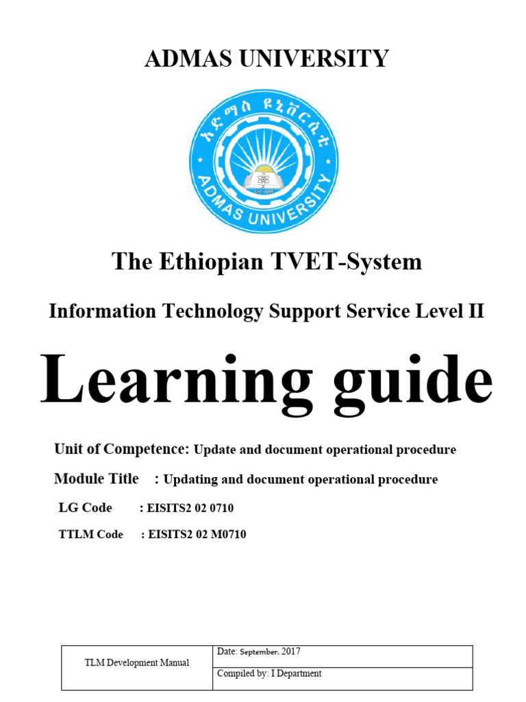 Update and Document Operational Procedure-Final | PDF | Documentation | Markup Language