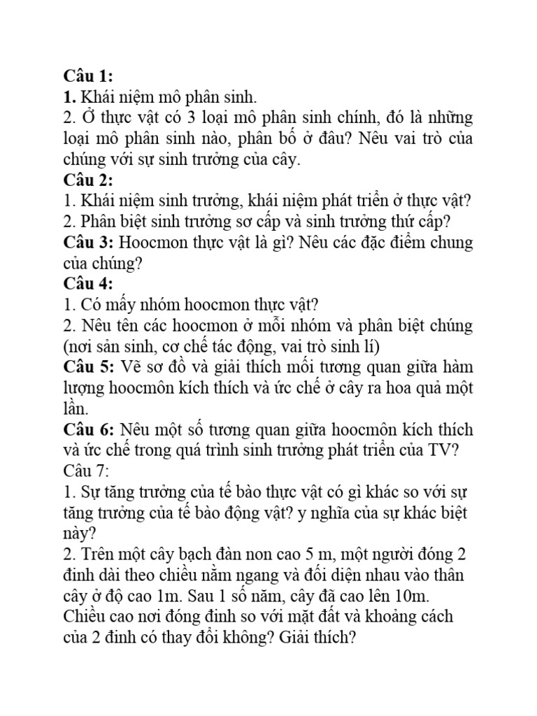 Câu 1 | PDF