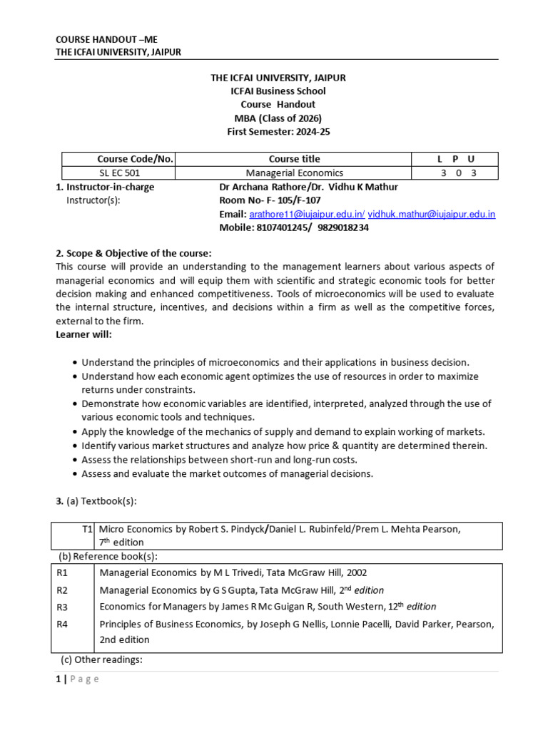 ME Course Handout 2024 | Download Free PDF | Monopoly | Perfect Competition ME Course Handout 2024 | Download Free PDF | Monopoly | Perfect Competition