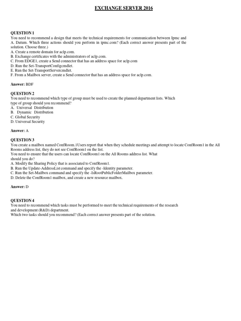Exchange Server | PDF | Microsoft Exchange Server | Microsoft Outlook