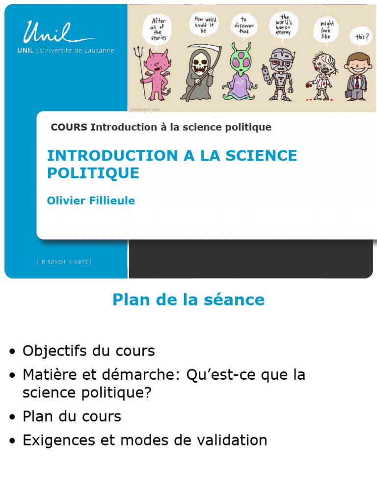 ISP - Cours Introduction - Premiere Seance | PDF | Science | Sciences politiques