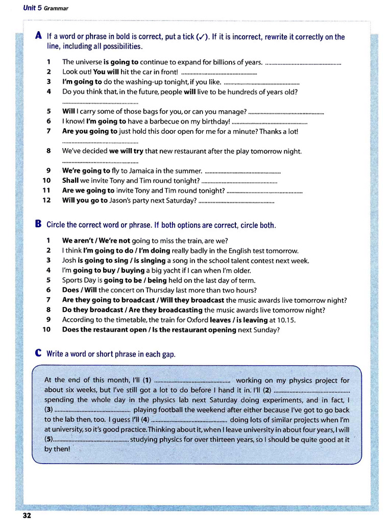 Destination B2. Grammar Vocabulary with Answer Key-pages-34 | PDF