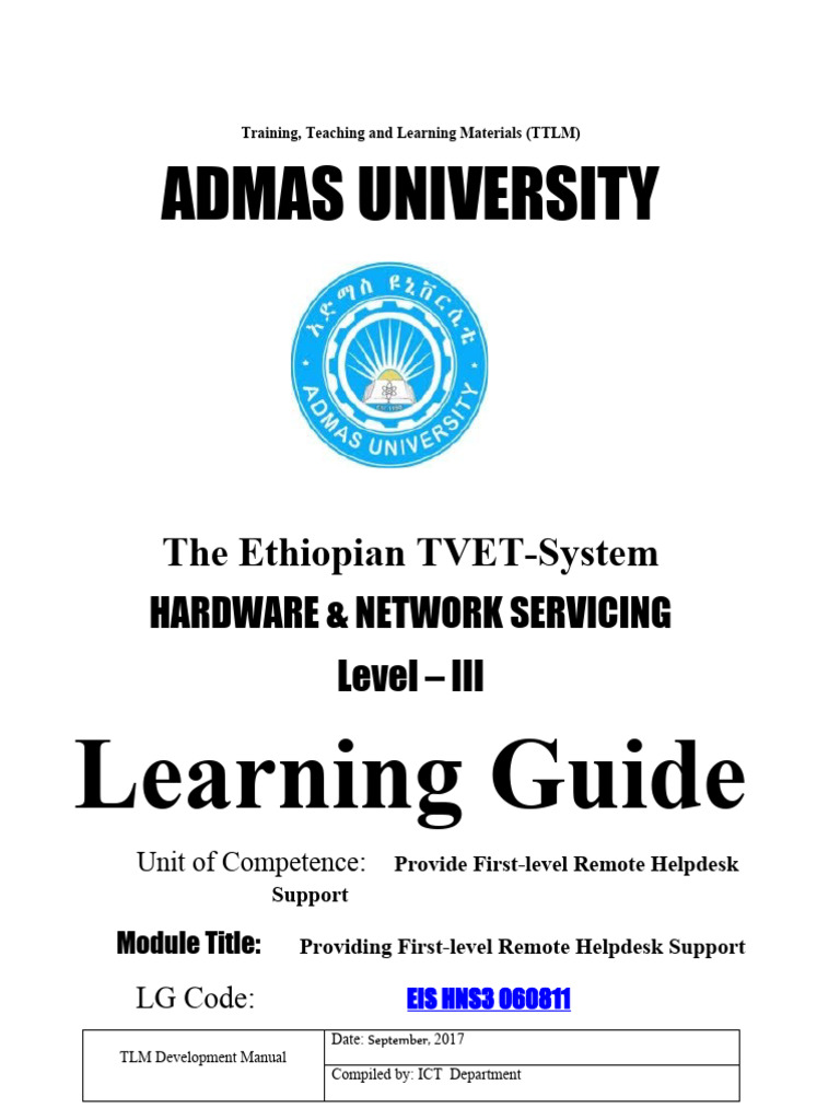 Provide First Level Remote Help Desk | PDF | Educational Technology | Spreadsheet