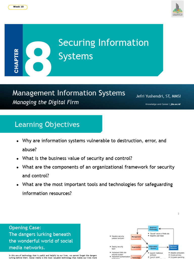 MIS Week10 - Securing Information Systems - Jefri Yushendri | PDF ...
