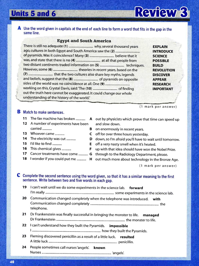 Destination B2. Grammar Vocabulary With Answer Key-Pages-42 | PDF