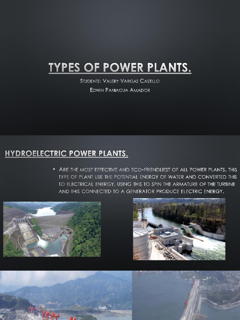 Types of Power Plants | PDF | Home & Garden | Science & Mathematics