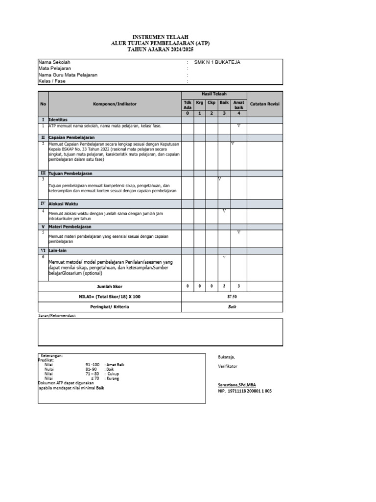 Telaah Modul Ajar | PDF
