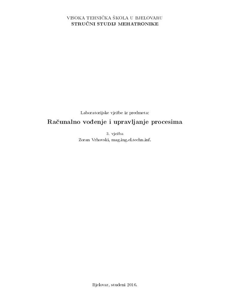 Rvup - 3. Laboratorijska Vjezba | PDF
