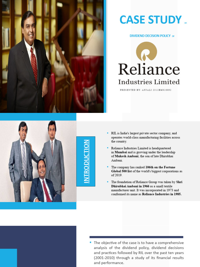 Reliance New | PDF | Dividend | Investing