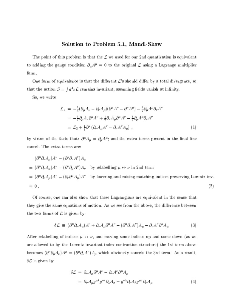 Problem5.1 Mandl Shaw | PDF