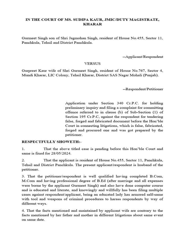 340 Application Udated and Final by Aman Advocate Till 22 April 2024 ...