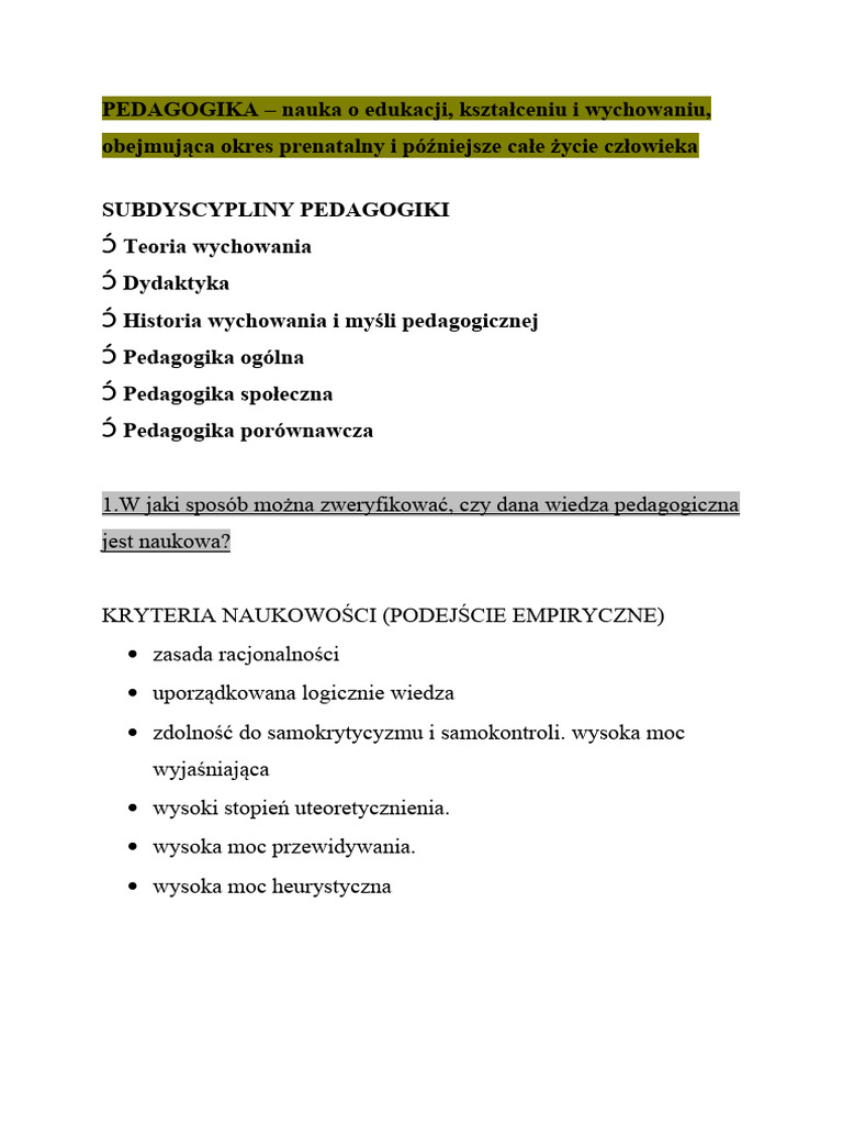 PEDAGOGIKA | PDF