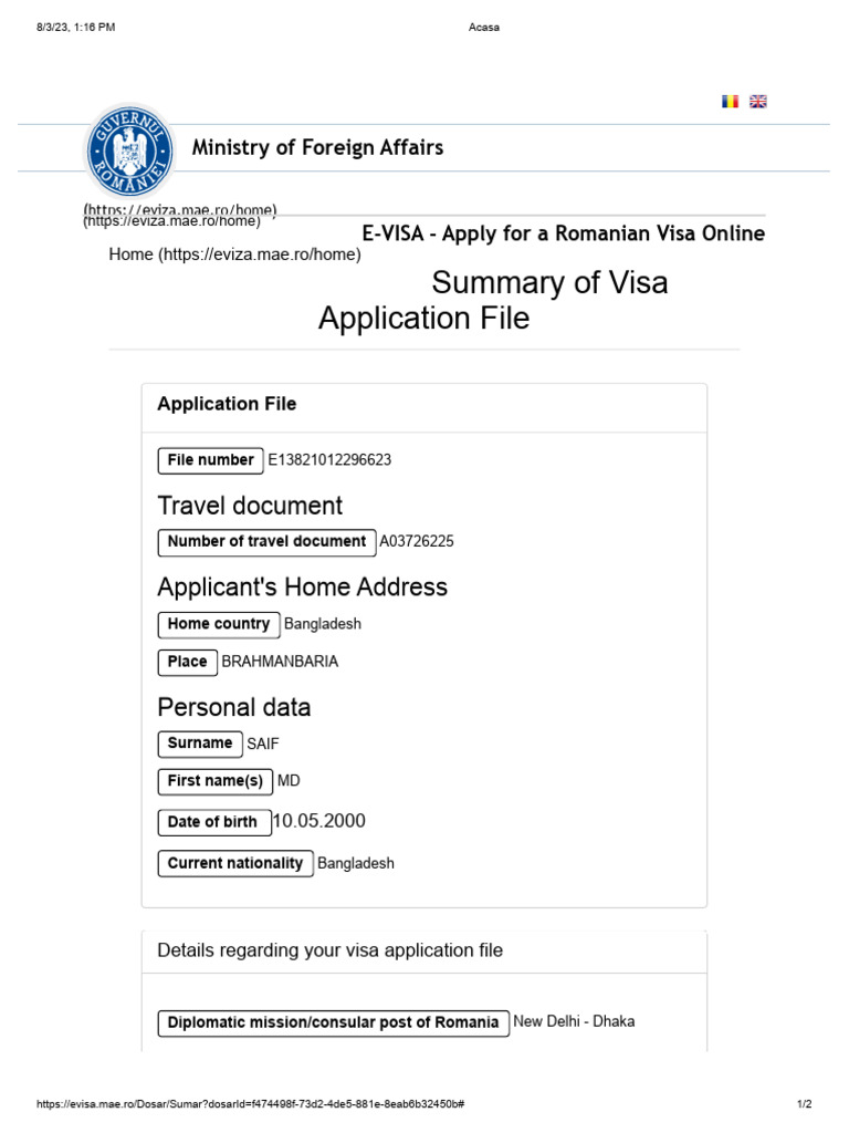 Acasa | PDF | Travel Visa | Immigration Law