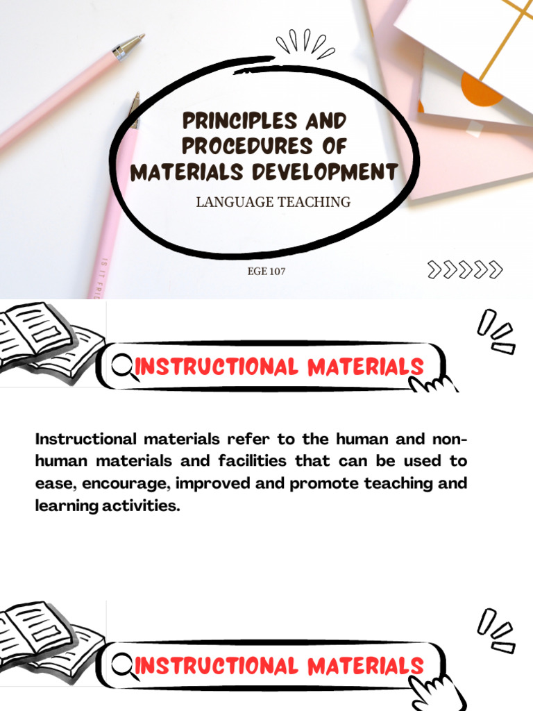 Materials Development in Language Teaching | PDF