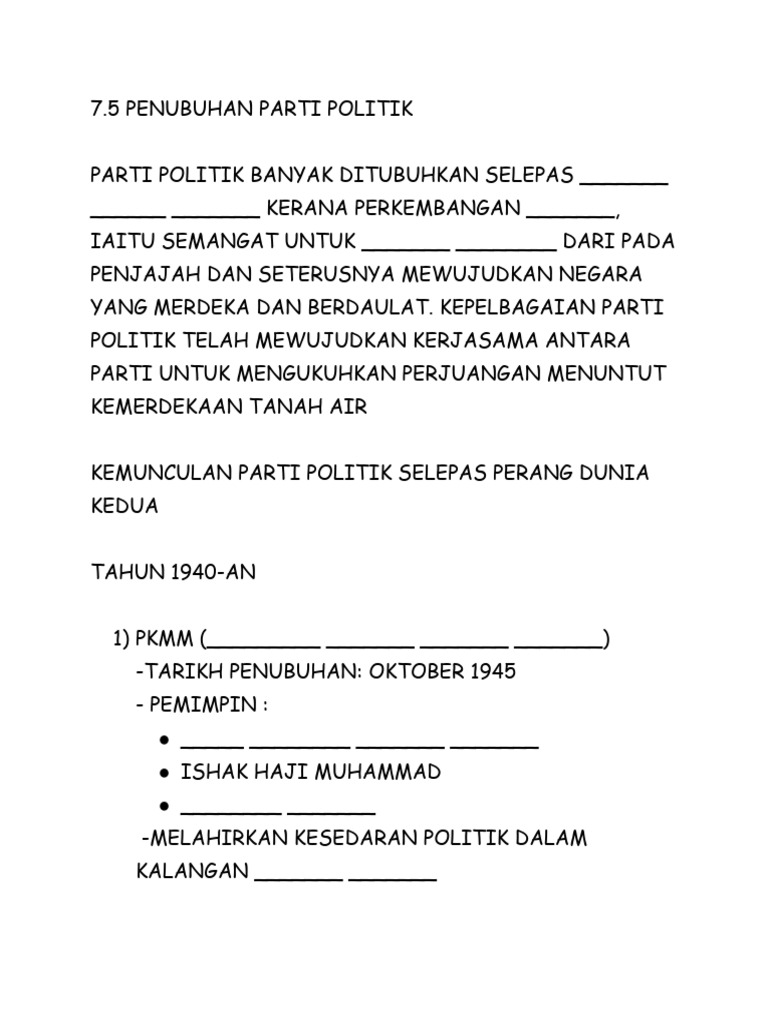 SEJ TING 4 BAB 7.5 | PDF