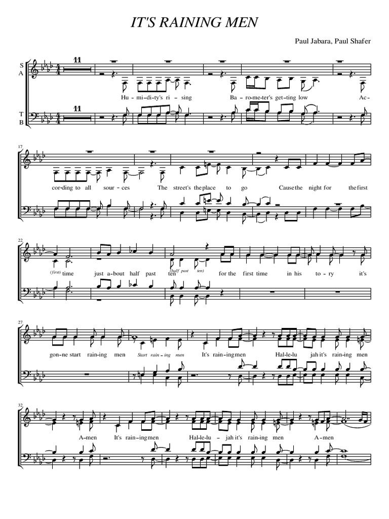 Its Raining Men | PDF