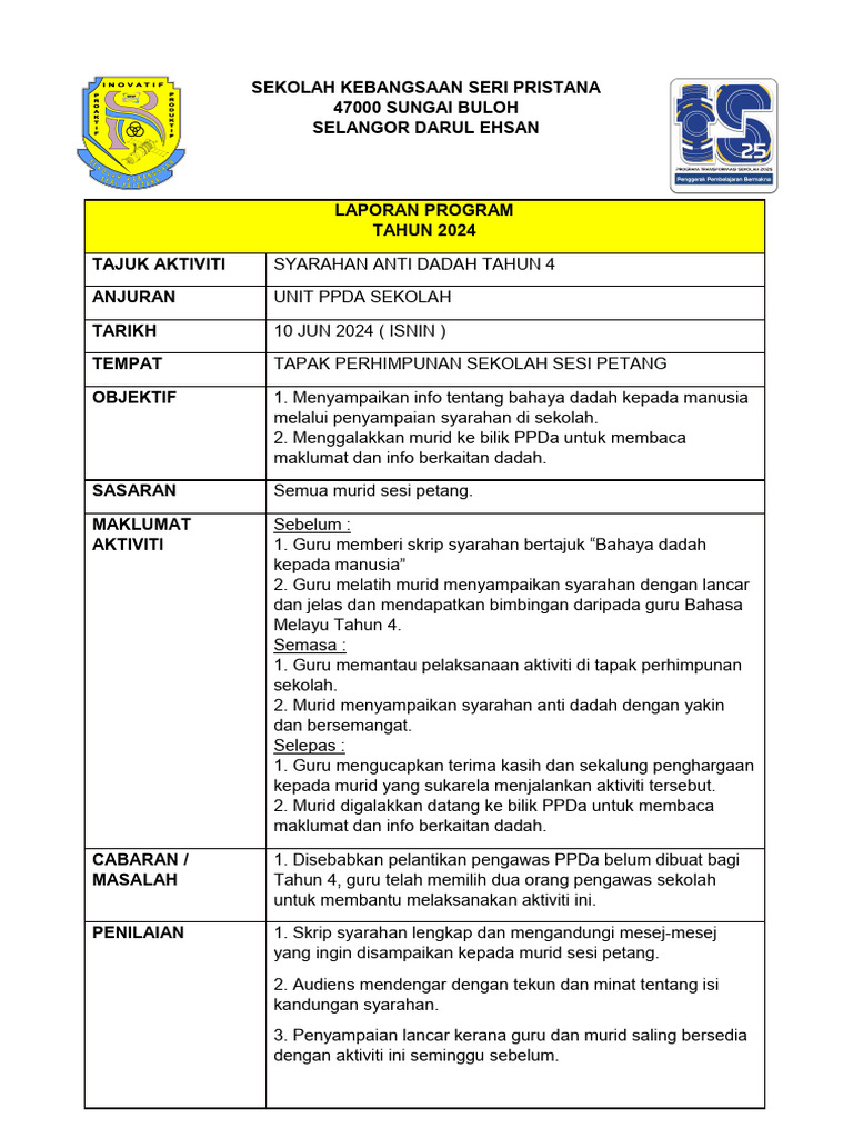LAPORAN PROGRAM 1 Ppda | PDF