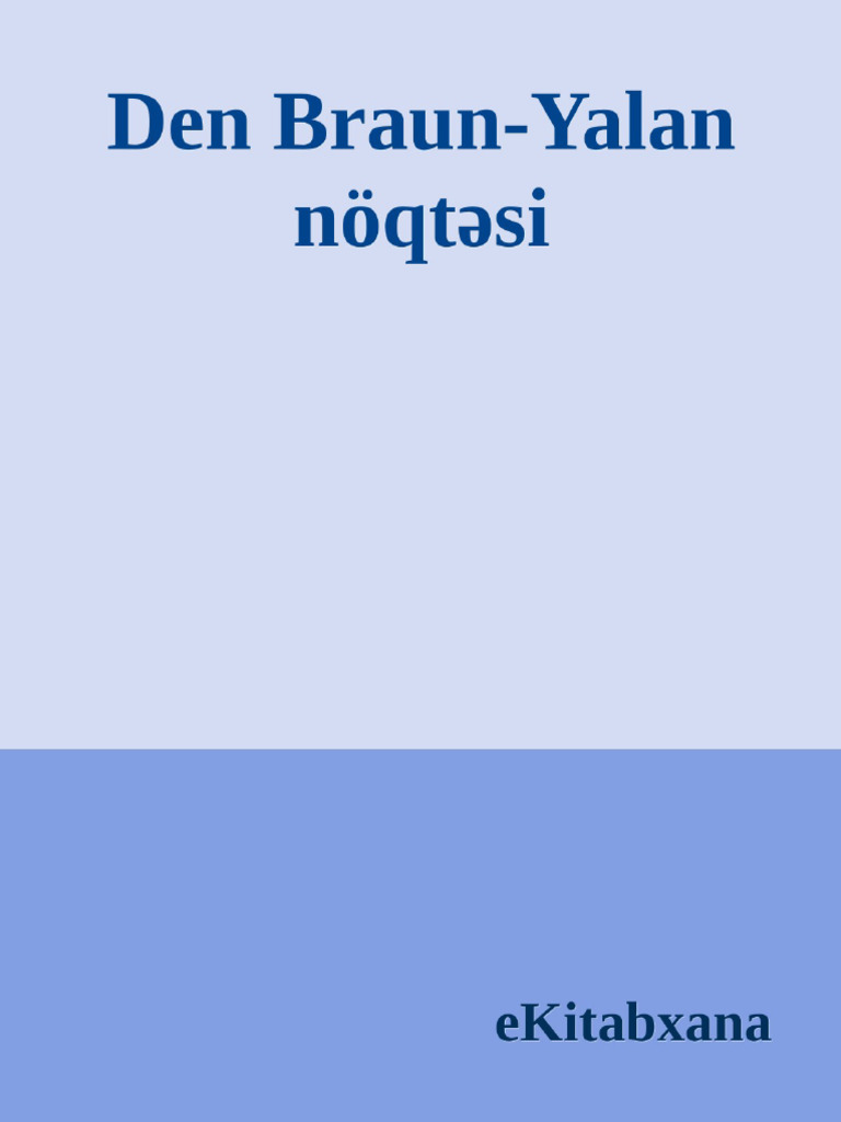 Den Braun Yalan Noqtesi | PDF