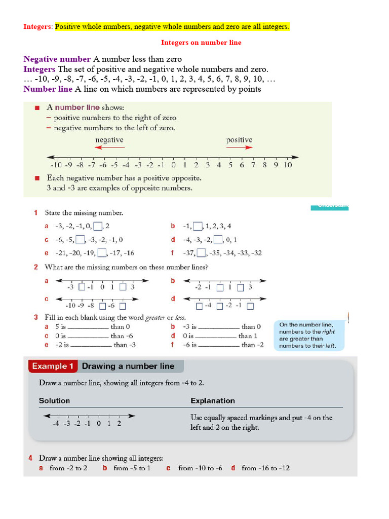 Integers | PDF | Multiplication | Integer