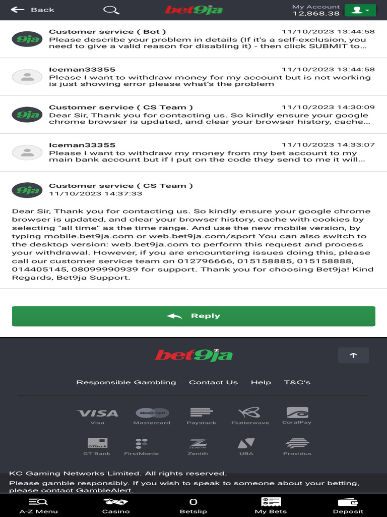 Bet9ja User Messages | PDF | Http Cookie | Computing