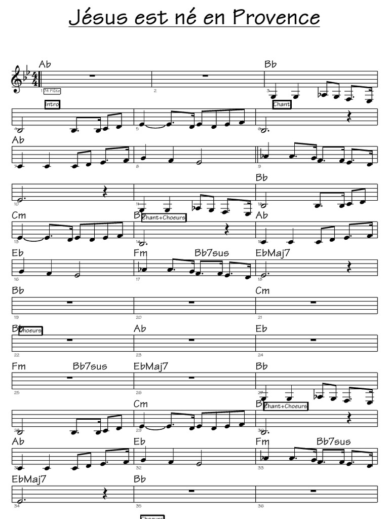 Jésus Est Né en Provence | PDF