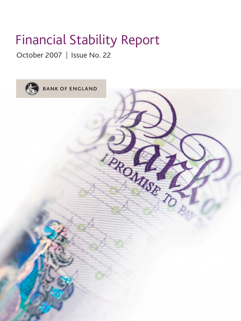 BoE Stability Report 2007 | Download Free PDF | Collateralized Debt ...