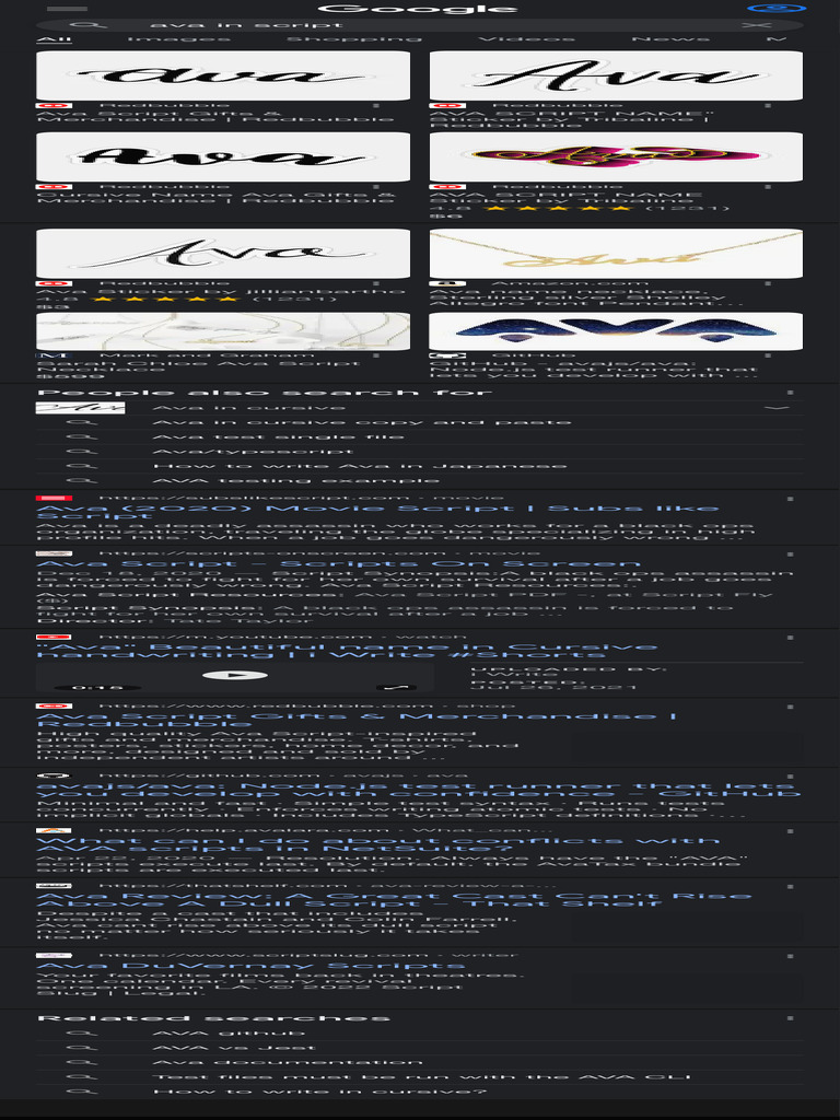 Ava in Script - Google Search | PDF