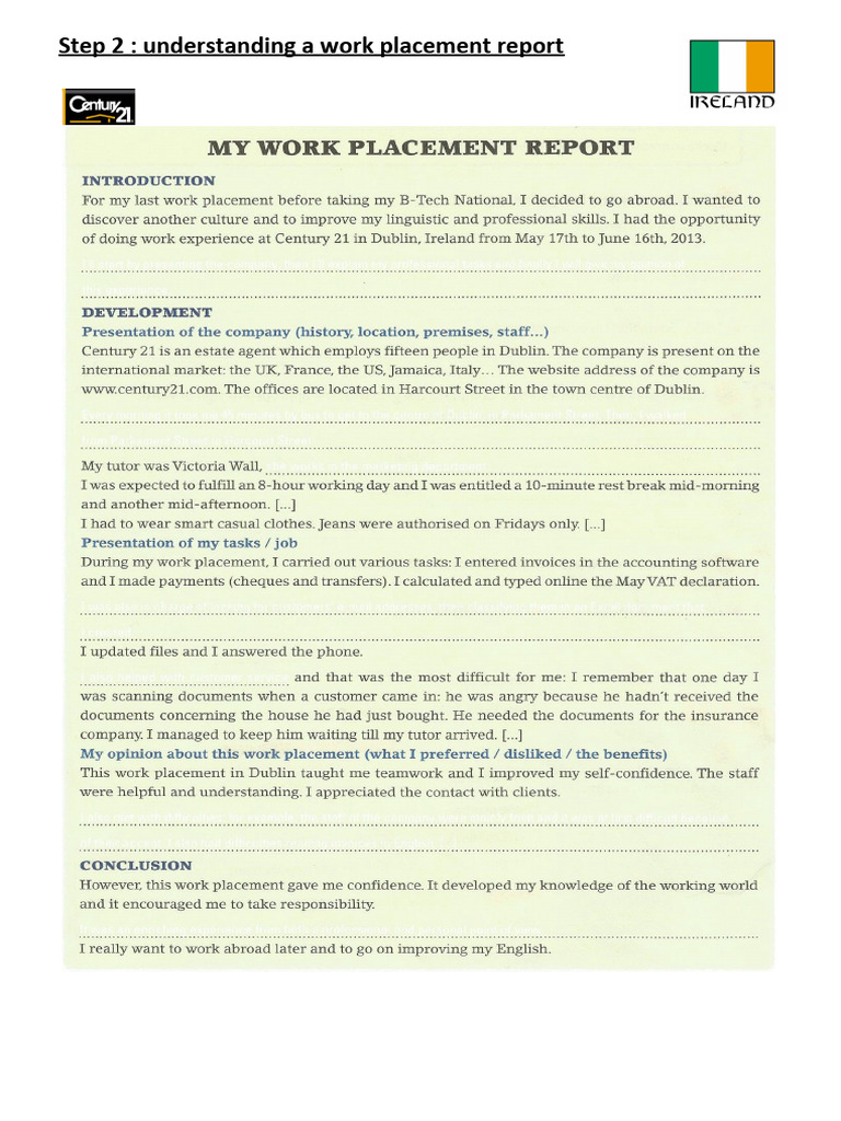 Step 2 - Understanding A Placement Report | PDF
