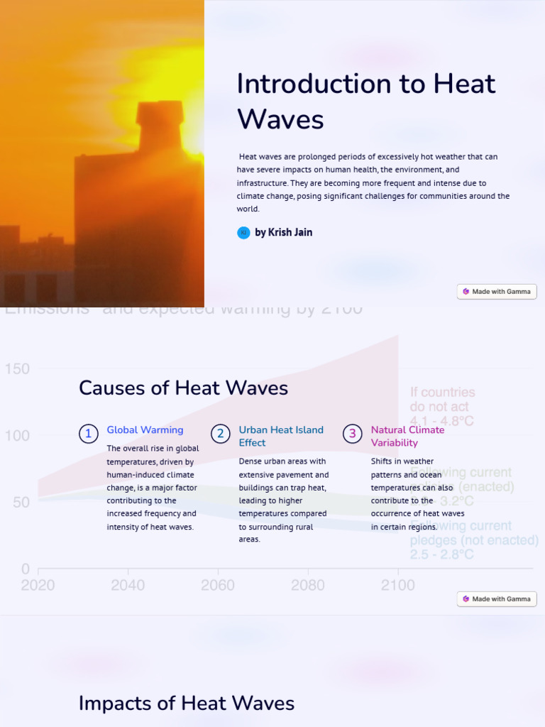 Introduction to Heat Waves | PDF | Heat Wave | Climate Change
