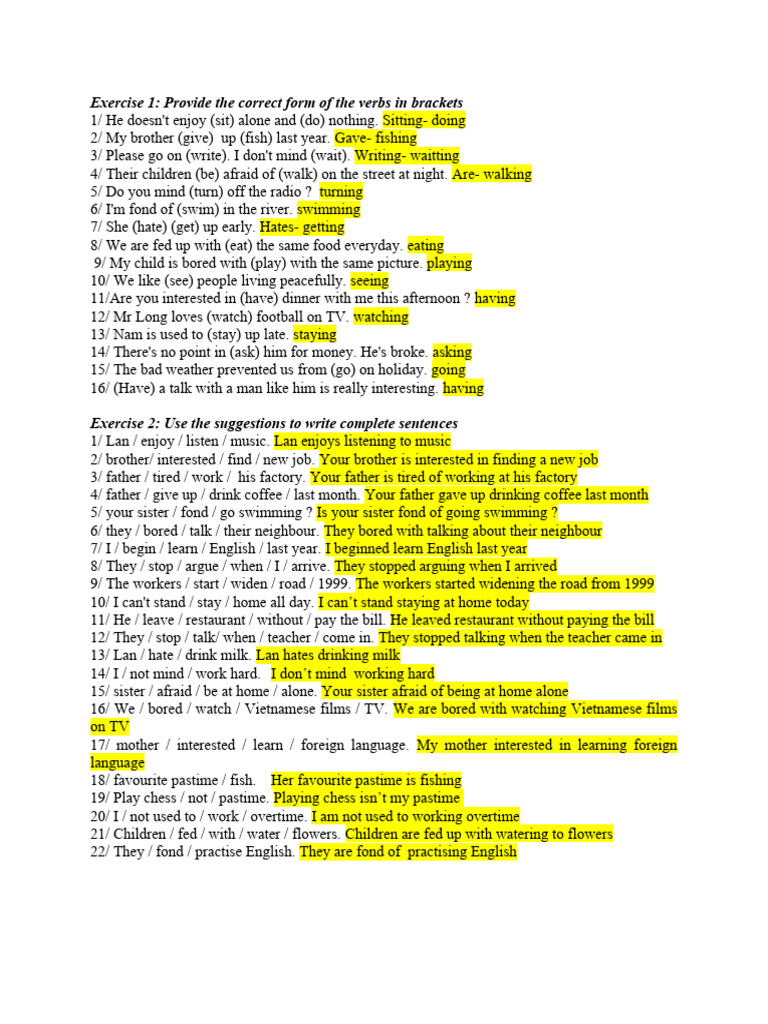 Gerund | PDF | Language Arts & Discipline