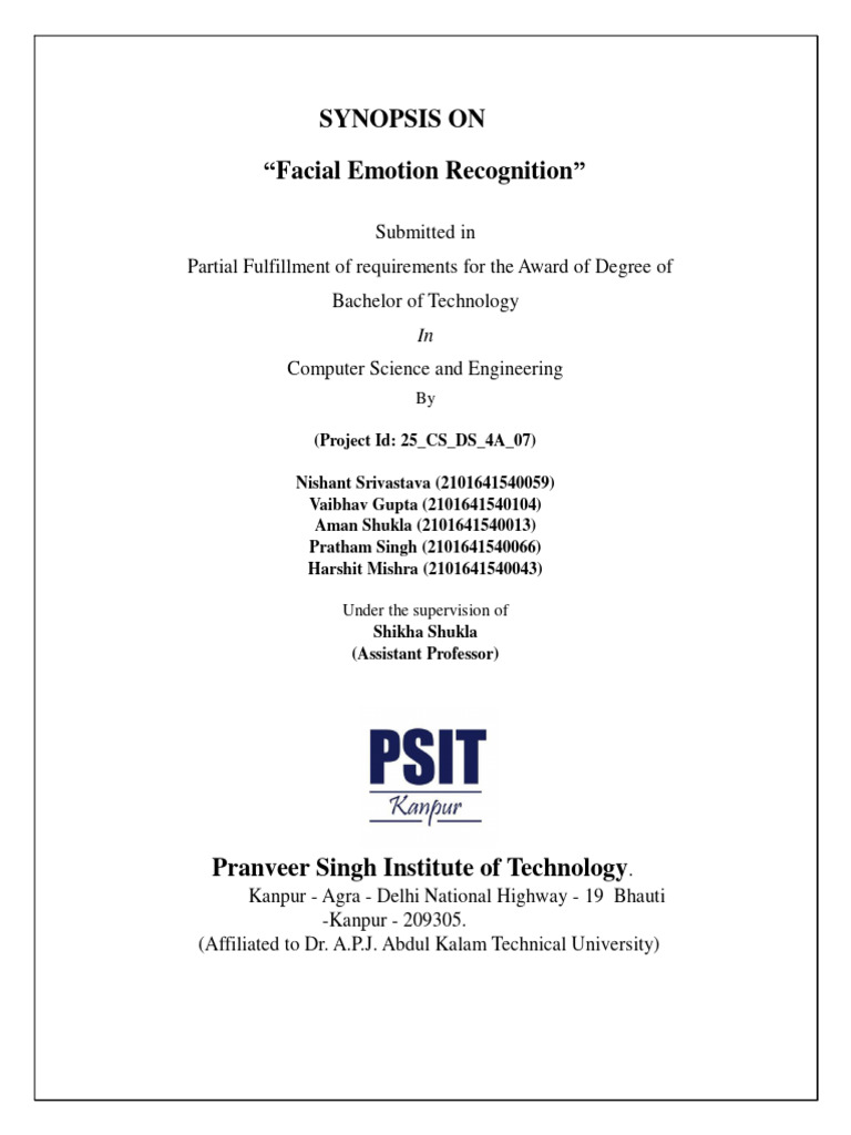 CSE_Major Project Synopsis_07 (3) | PDF | Machine Learning | Usability