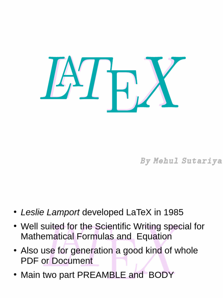 Latex | PDF | Chemical Bond | Typefaces