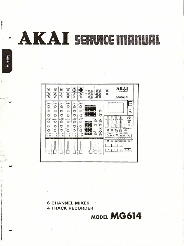 AKAI Mg614 Service Manual | PDF