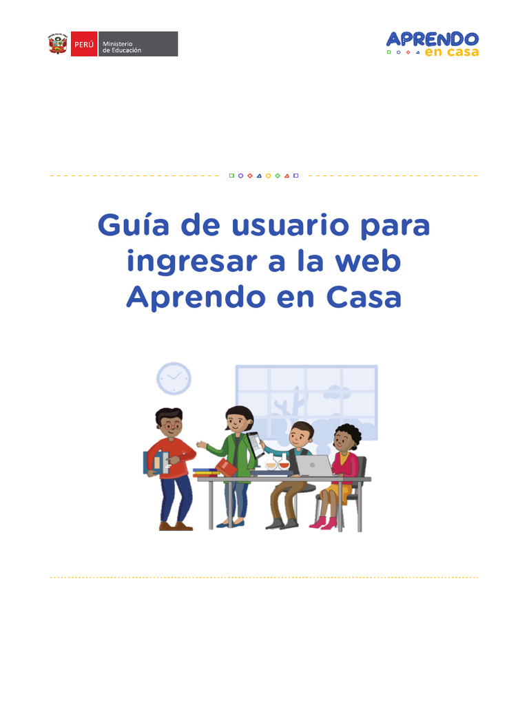 Guía de usuario para ingresar a la web Aprendo en Casa | PDF | Red ...
