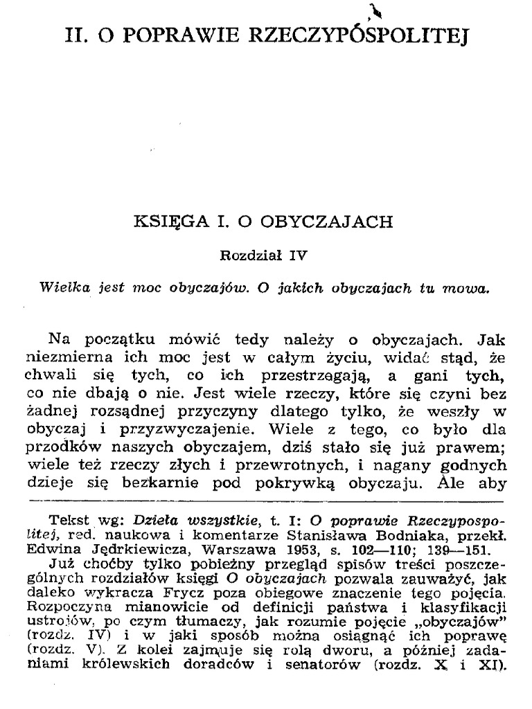 Modrzewski Frycz Andrzej-O-poprawie Rzeczypospolitej-A | PDF