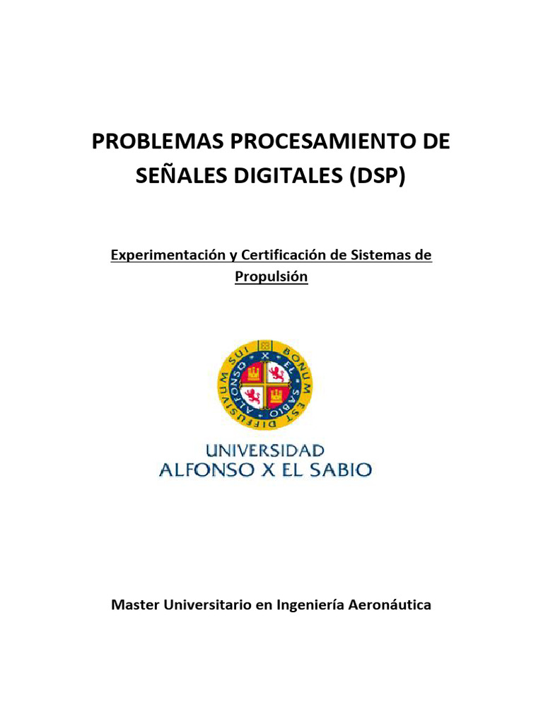 Tema 4 - Problemas Procesamiento de SeÃ Ales Digitales (DSP) | PDF | Análisis matemático ...