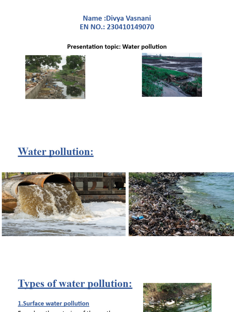 Water Pollution | PDF