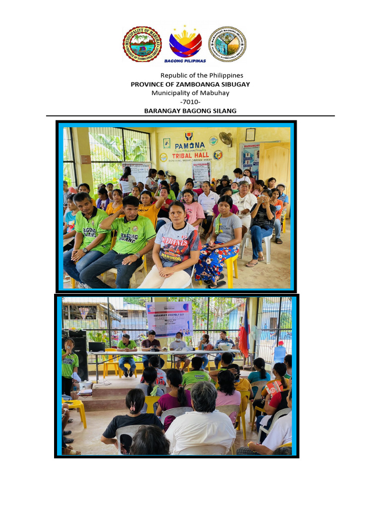 Barangay Assembly 2023 | PDF