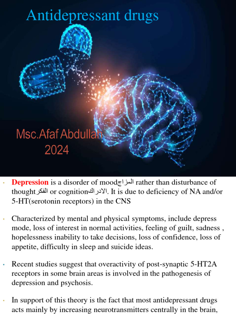 3 Anti-Depressant Drugs | PDF | Selective Serotonin Reuptake Inhibitor ...
