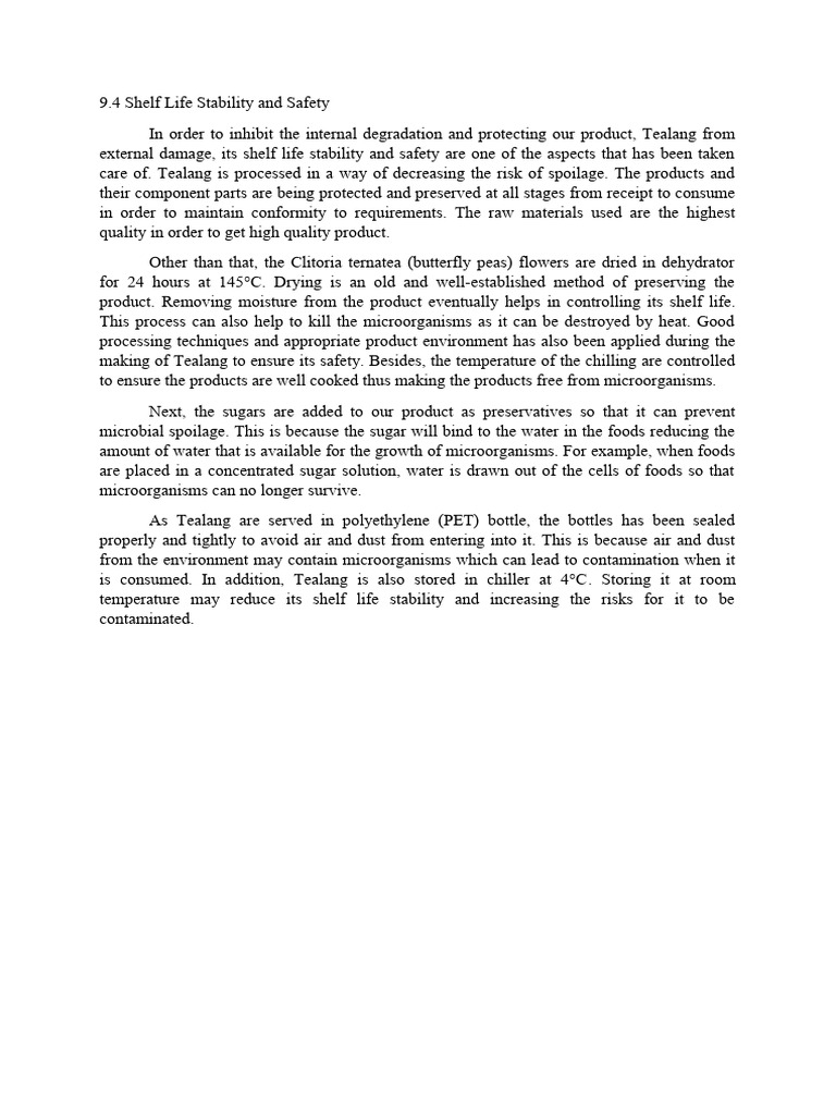 Shelf Life Stability and Safety | PDF